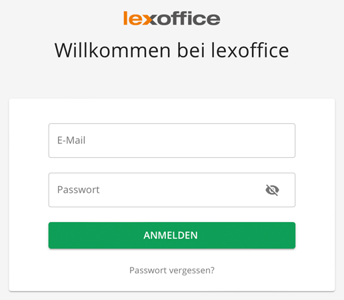 lexoffice: Login